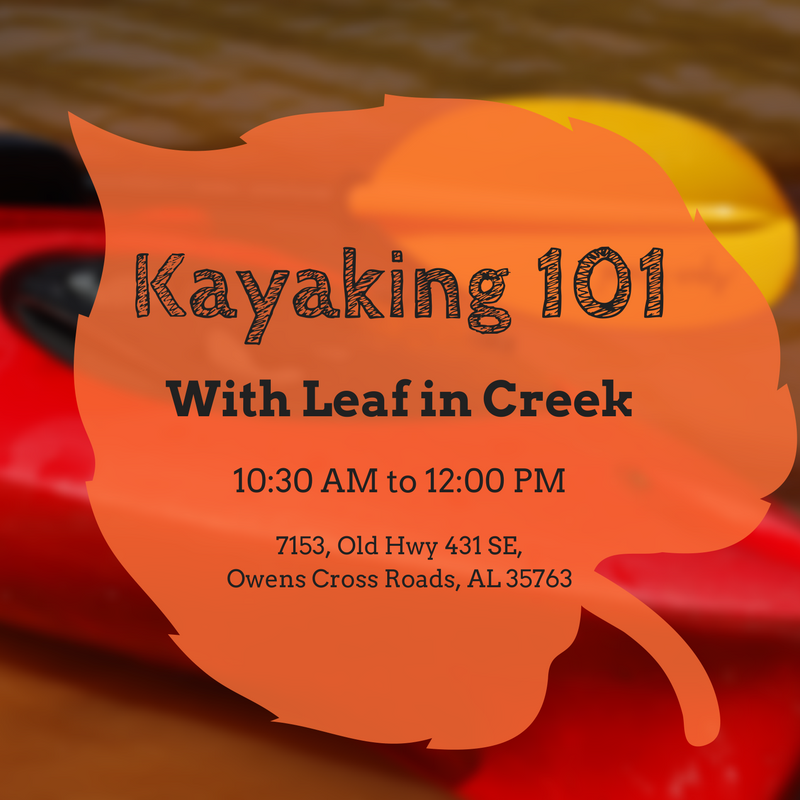 Kayaking 101 - Operation Green Team and Leaf in Creek