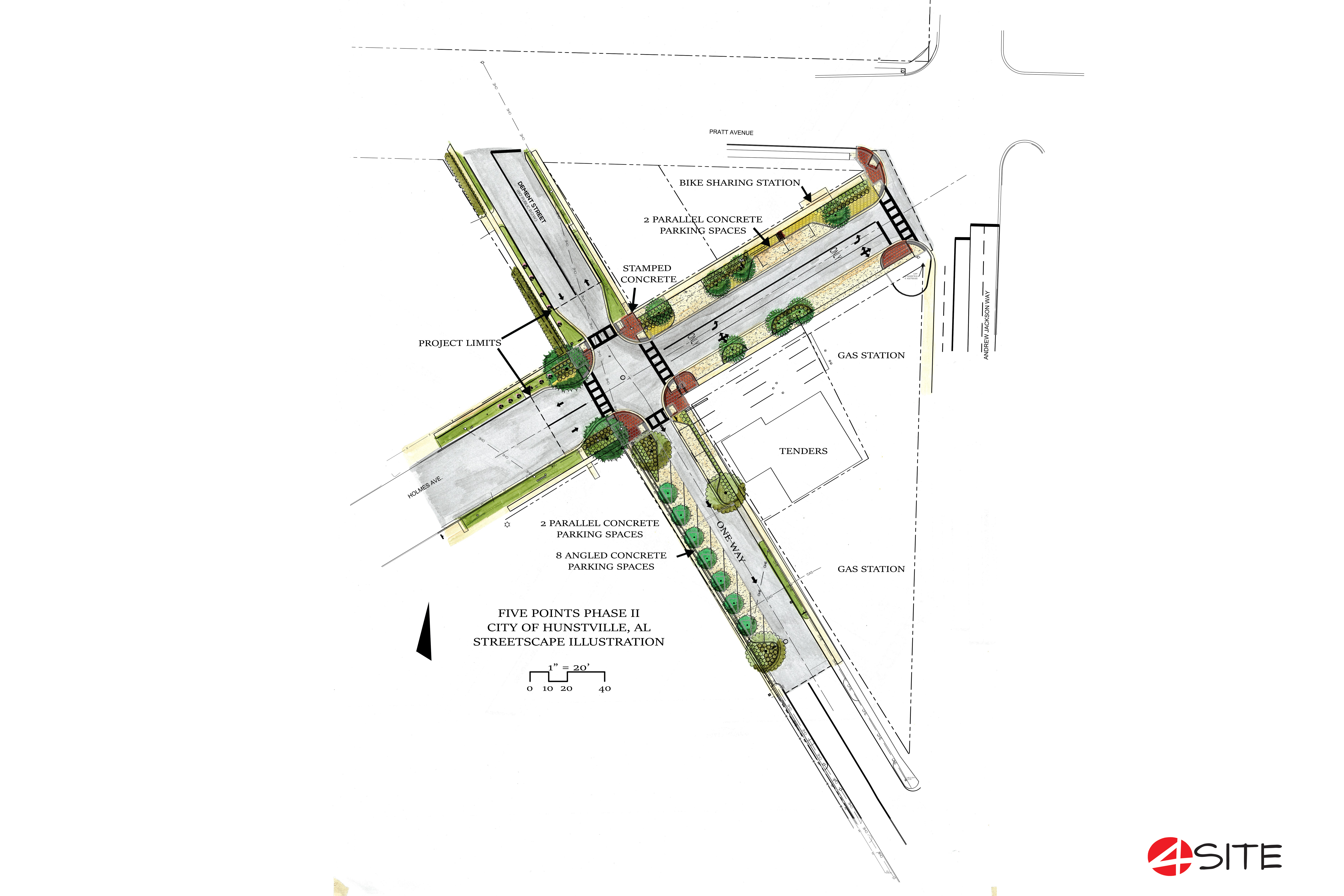 Five Points Streetscape Project - City of Huntsville