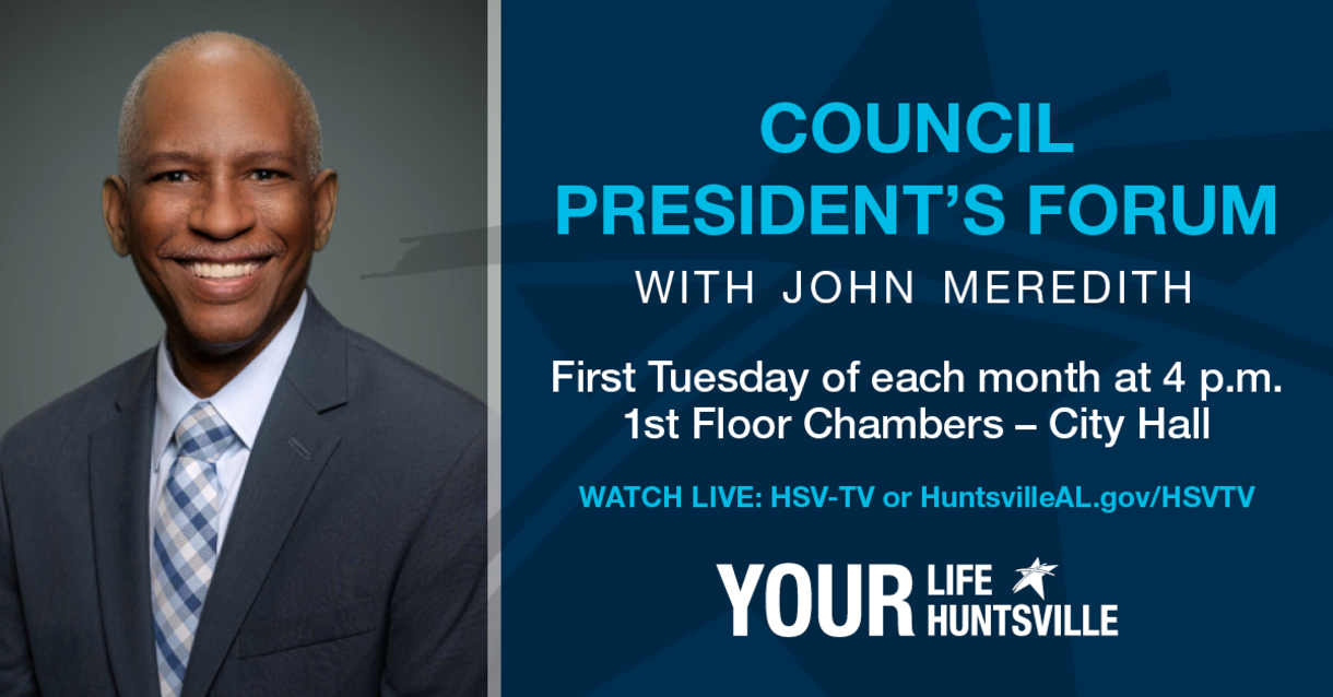 Council President's Forum with John Meredith - August 2023 - City of ...