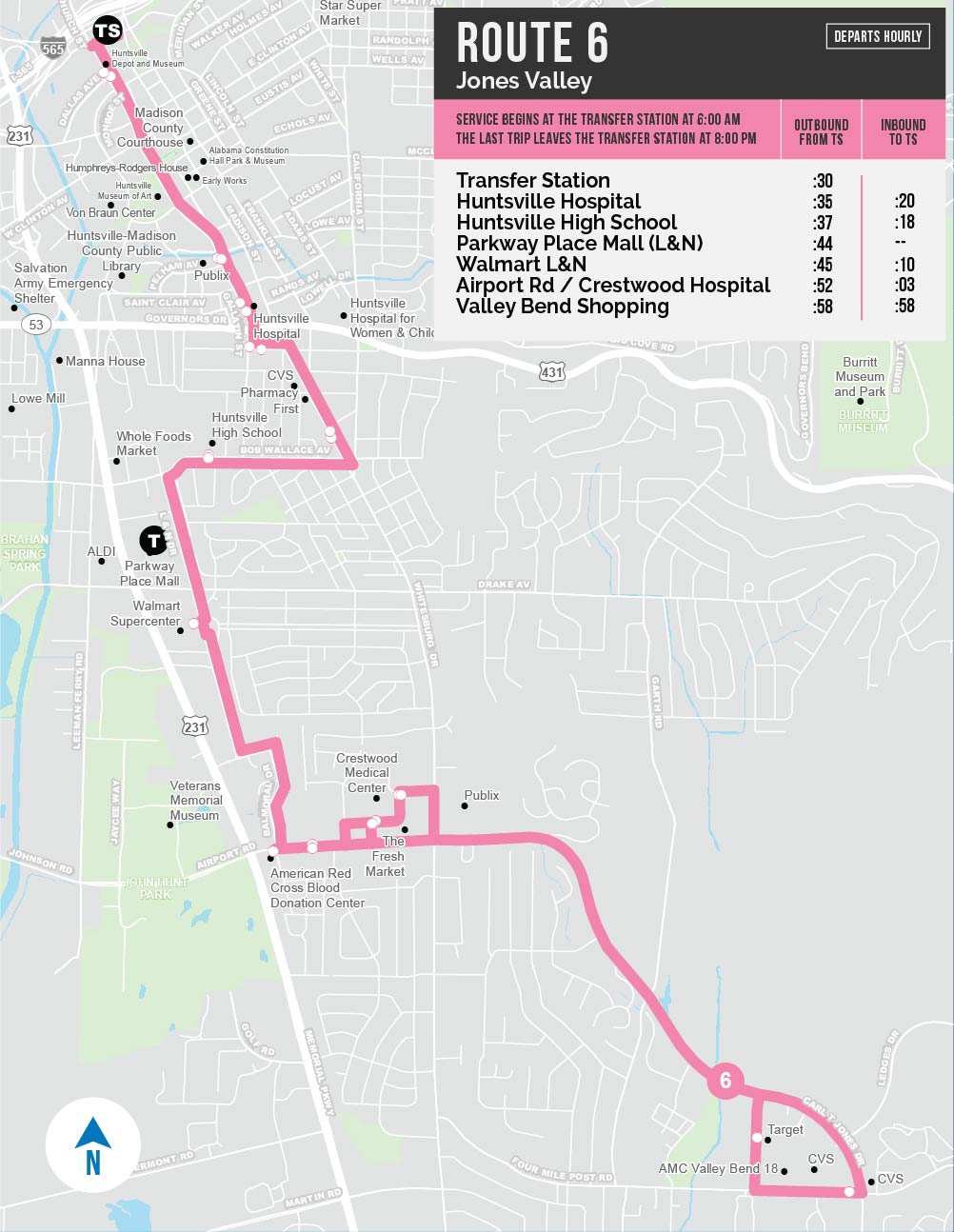 Transit Maps - City of Huntsville