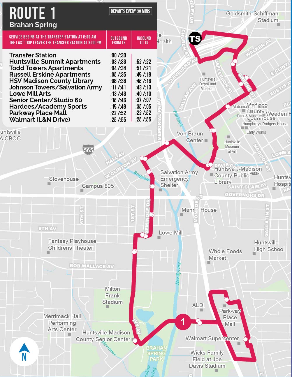 Transit Maps - City of Huntsville