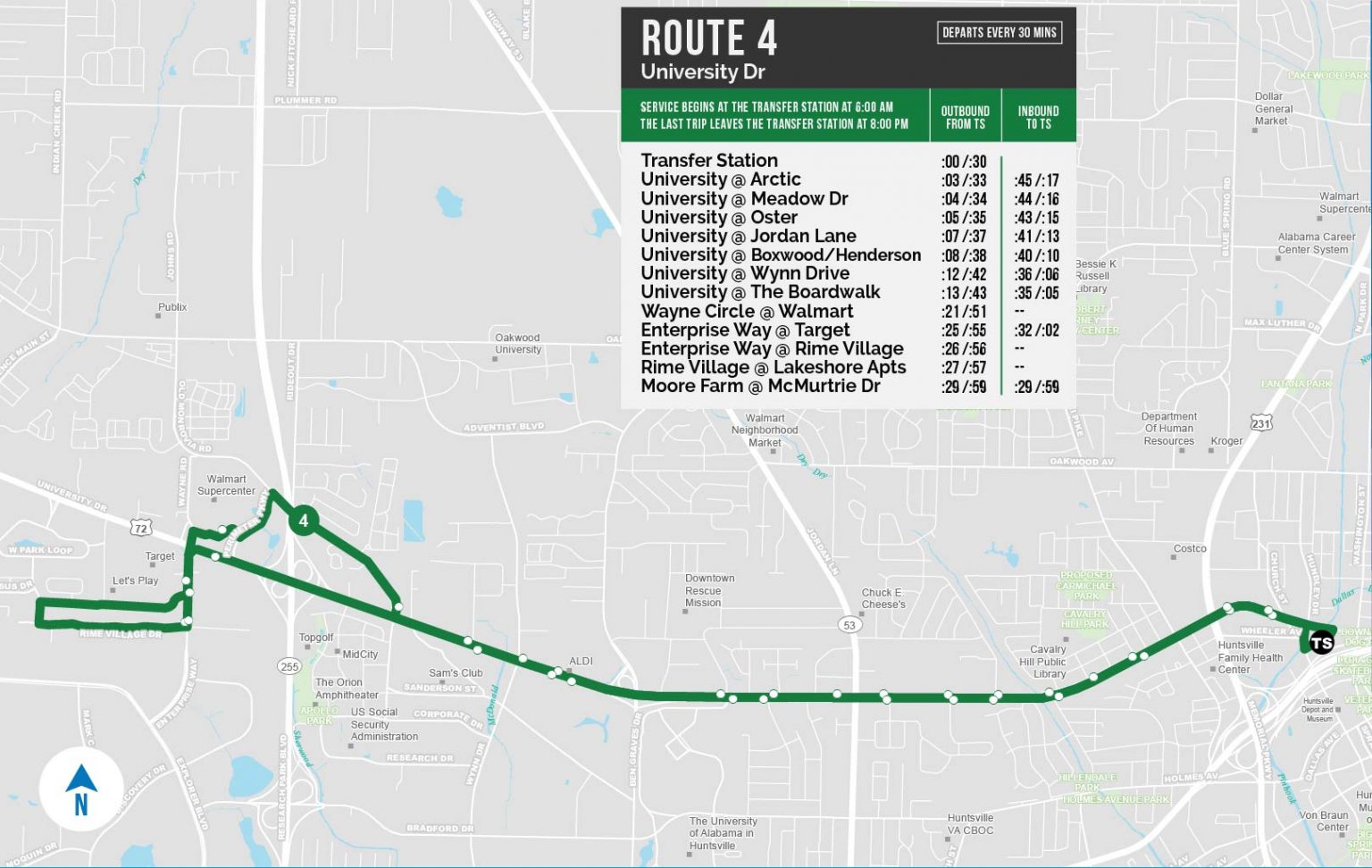 Transit Maps - City of Huntsville