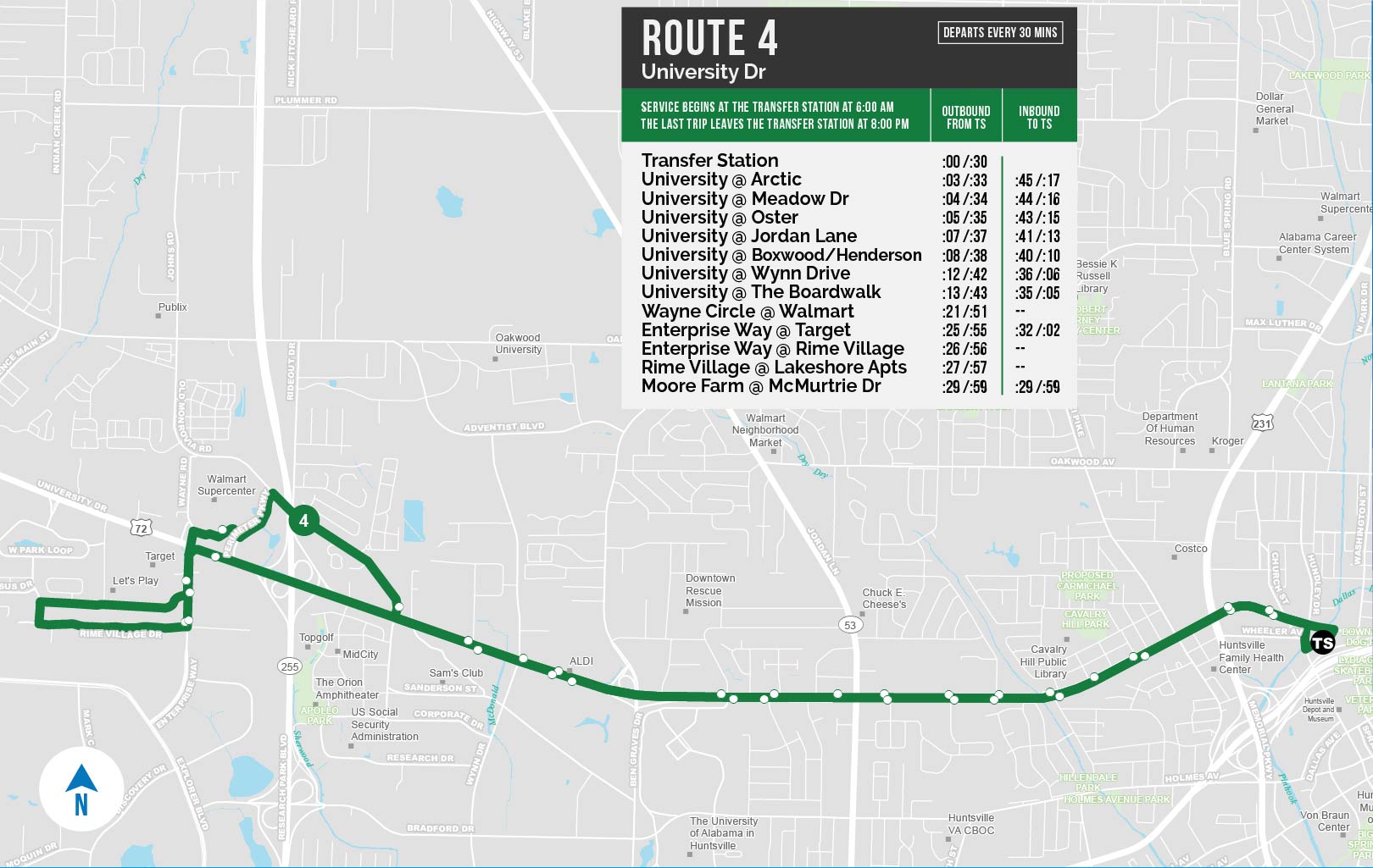 Transit Maps - City of Huntsville