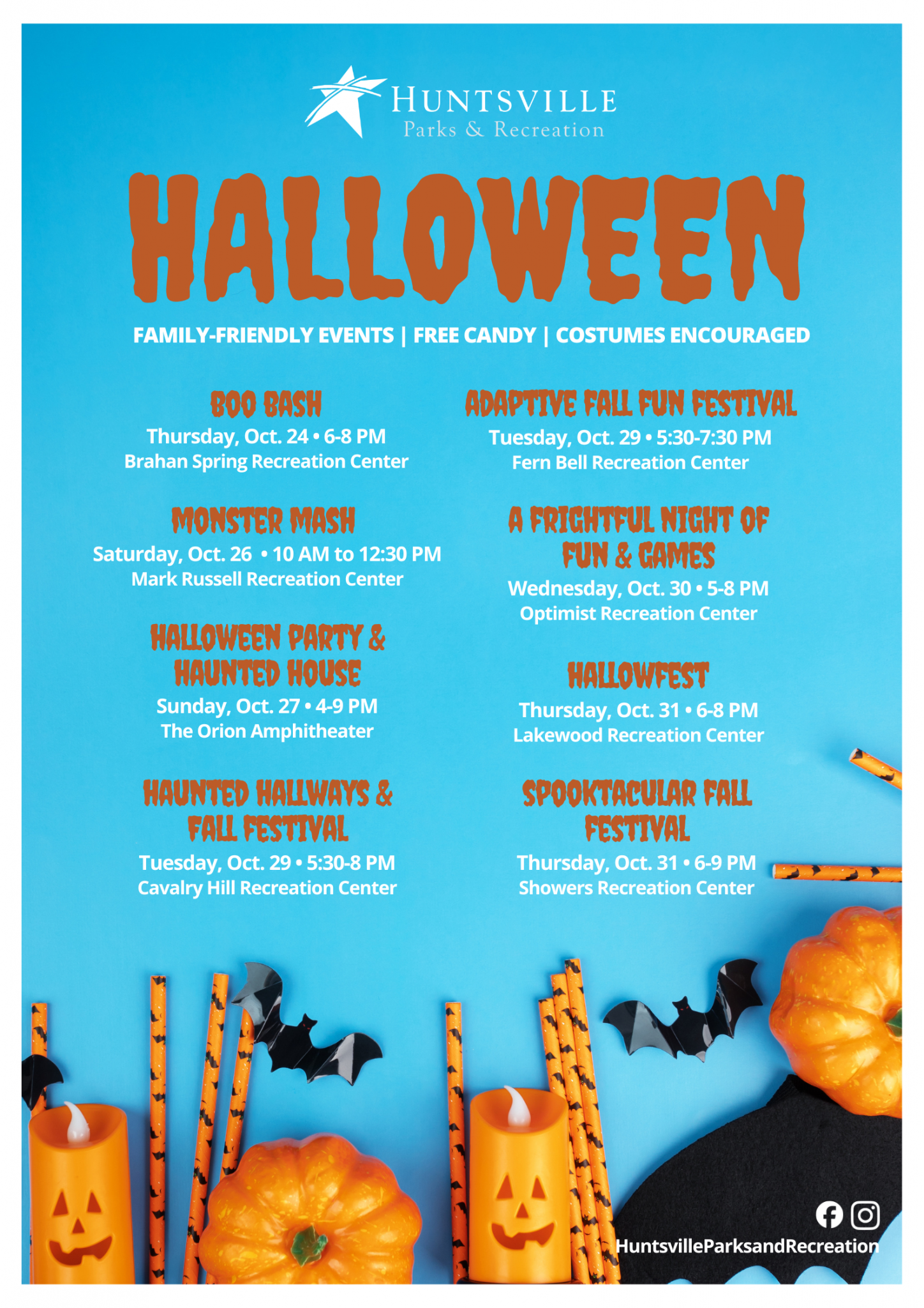 Huntsville Parks & Recreation to host spooktacular family-friendly ...