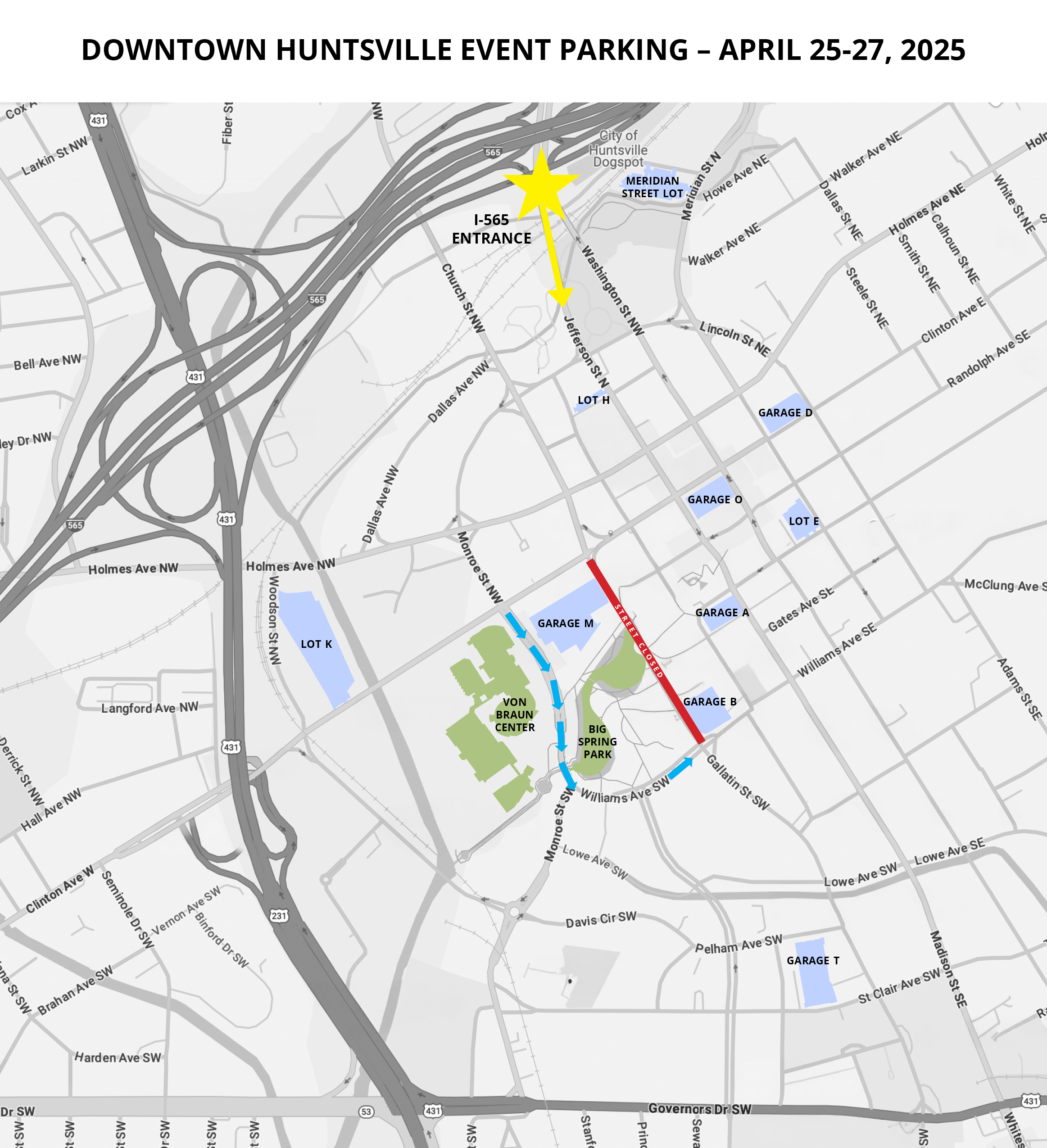 Downtown Event Parking - City of Huntsville
