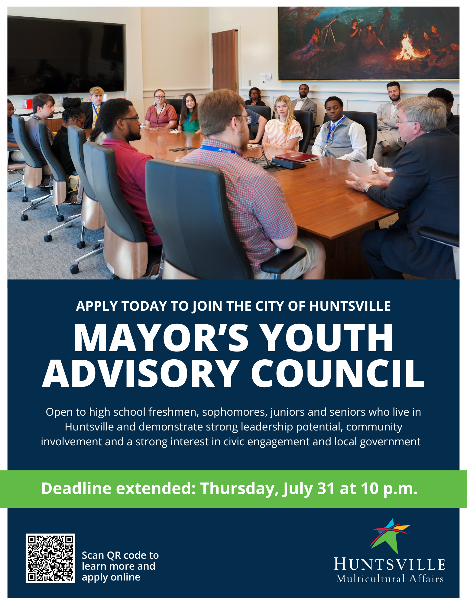 Deadline extended: Apply for Huntsville’s first Mayor’s Youth Advisory ...