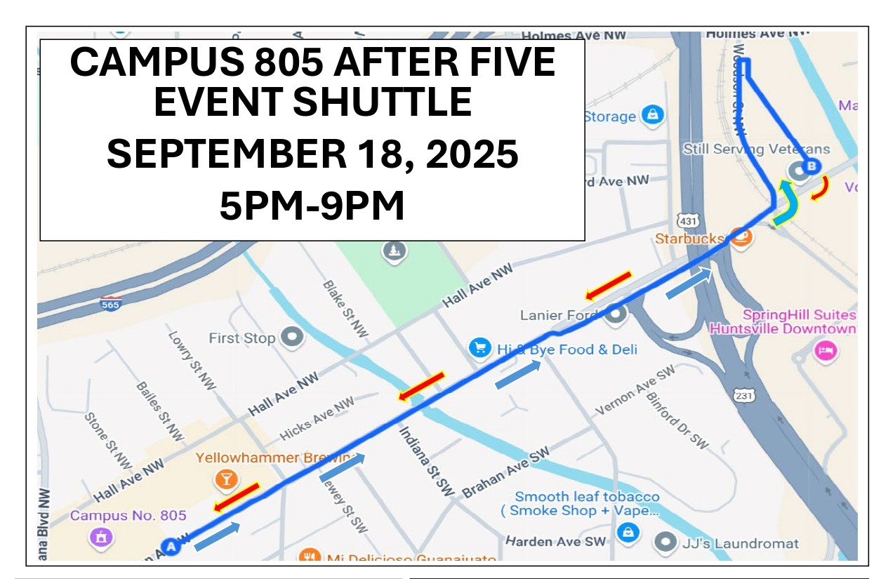 Catch Huntsville Transit’s free shuttle service to 805 After Five music ...
