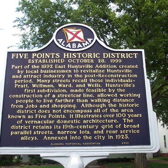 Five Points Historic District - City of Huntsville
